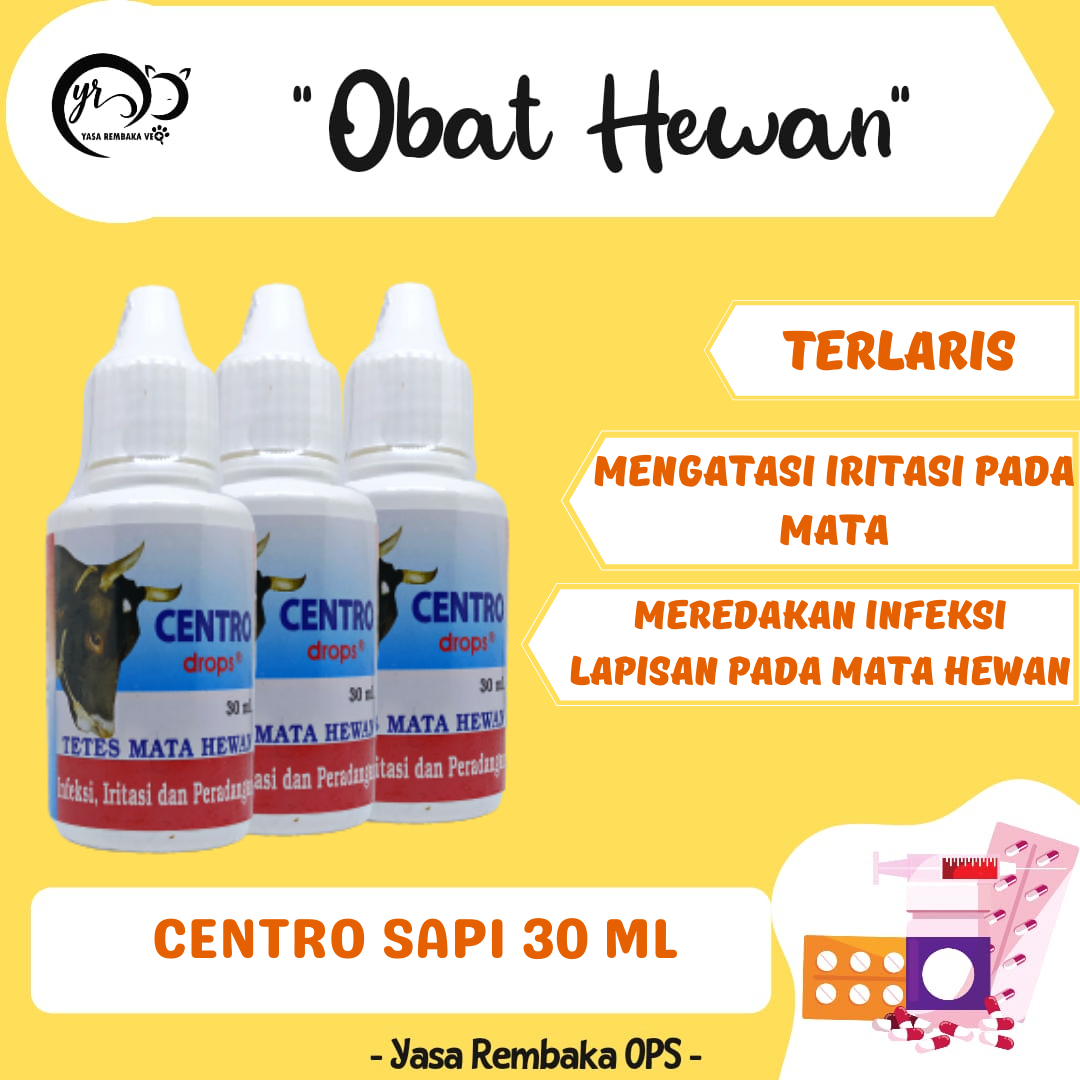 CENTRO DROPS 30 ml - Obat Tetes Mata Sapi Kerbau Kuda Kambing | Lazada ...