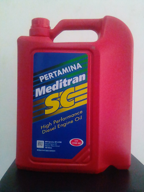 Oli mesin diesel Pertamina Meditran SC sae 15W-40 10 liter galon ...