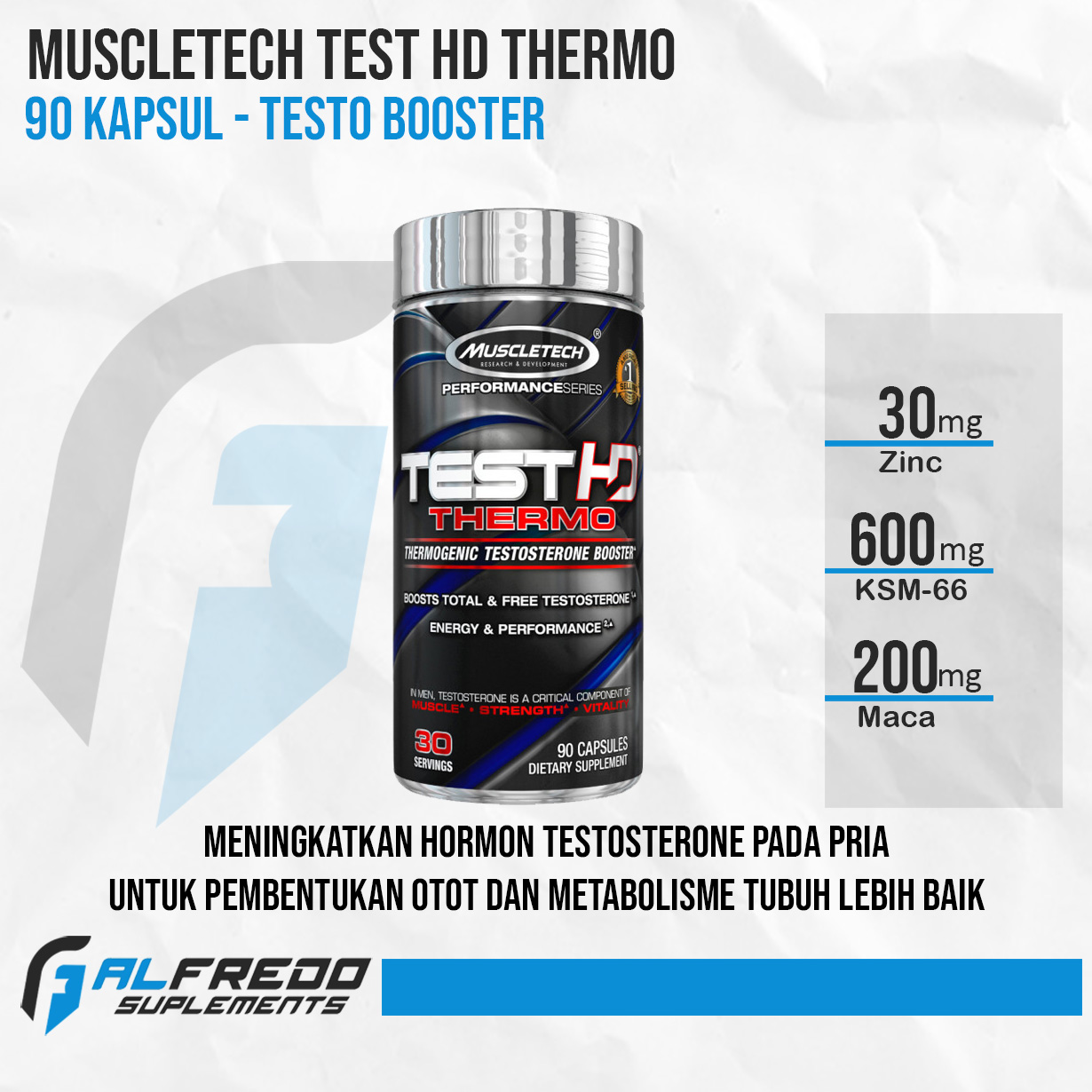 Muscletech Test HD Thermo 90 Kapsul 30 Serving Testo Booster | Lazada ...