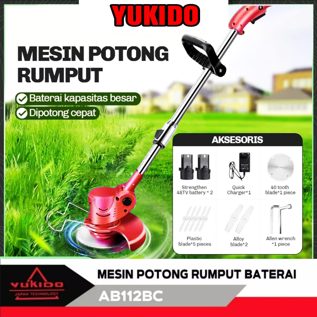 YUKIDO Mesin potong rumput 12V pemotong rumput mesin potong rumput ... YUKIDO Mesin potong rumput 12V pemotong rumput mesin potong rumput ...
