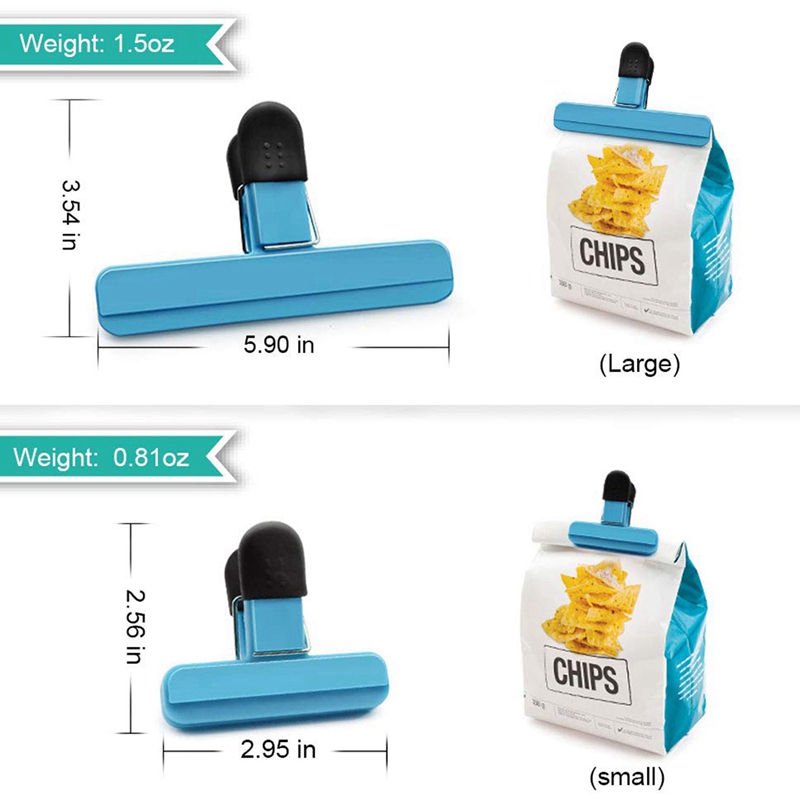 Large Chip Bag Clips Food Clips Plastic Heavy Duty Air Tight Seal Grip ...