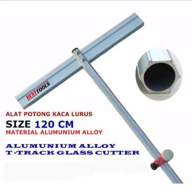 Straight Glass Cutter T / Pemotong Kaca Lurus / T Glass Cutter 120 cm ...