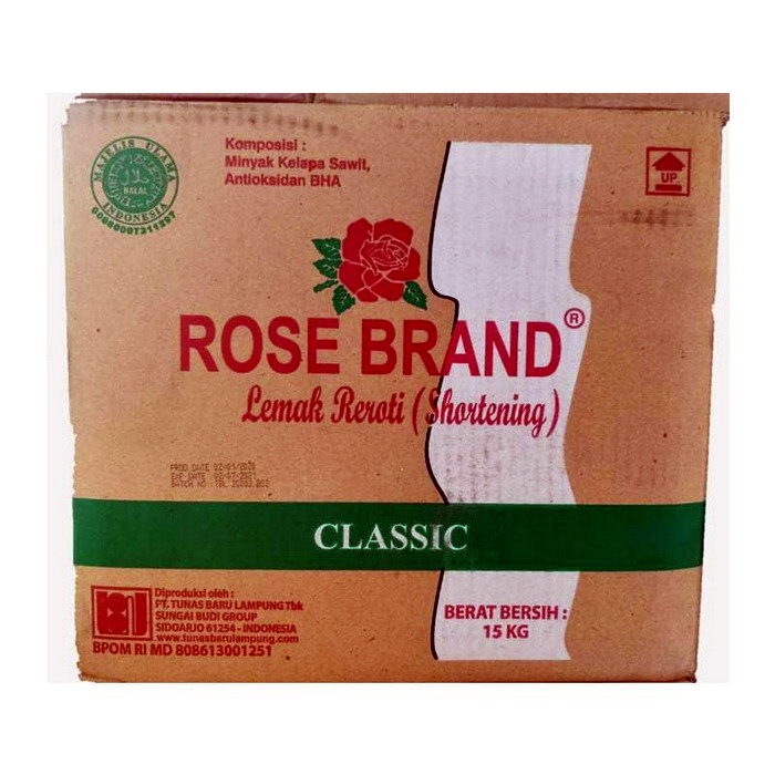 Mentega Putih Rose Brand Shortening 15Kg | Lazada Indonesia
