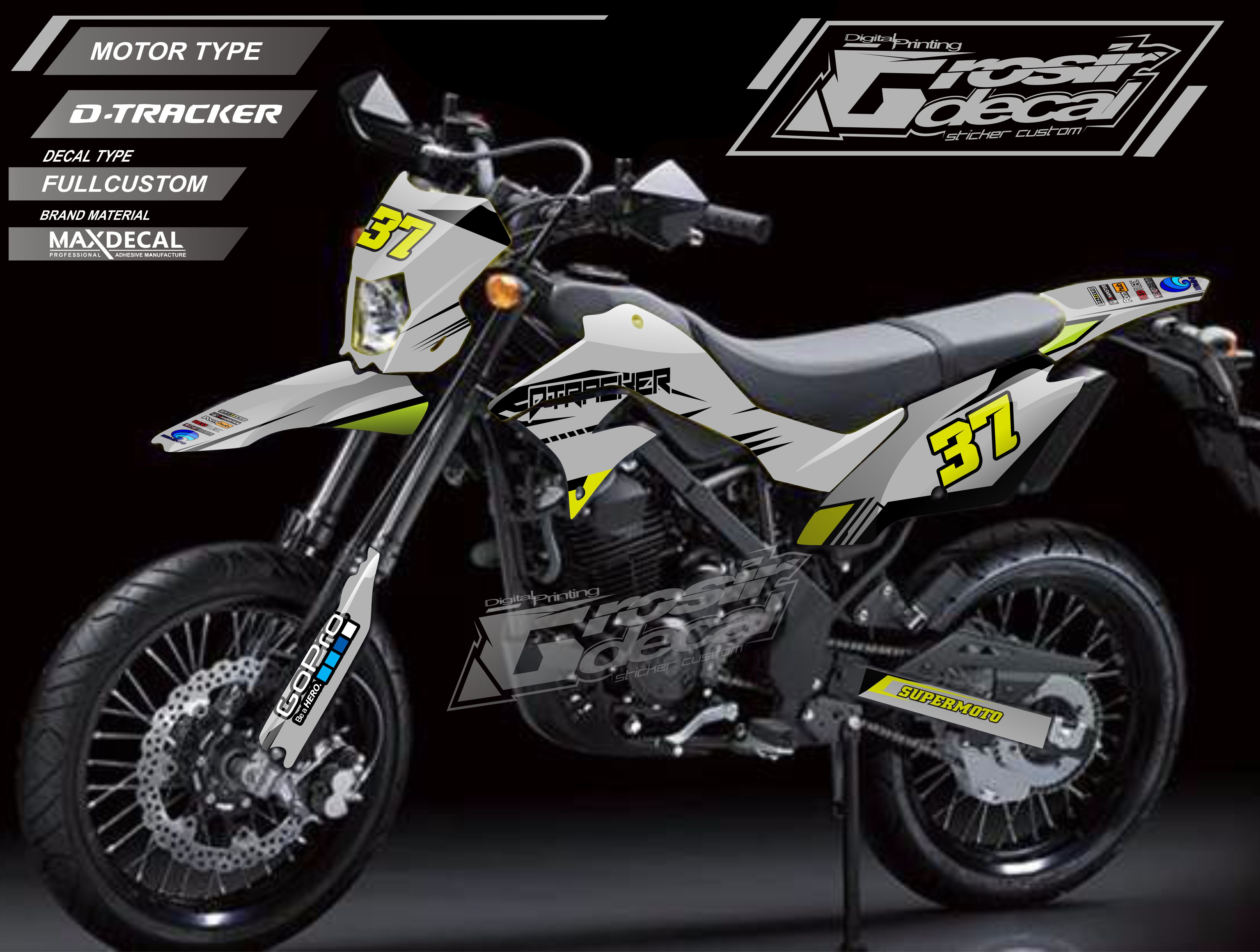 Decal sticker Dtracker abu Decal klx dtracker abu fullbody | Lazada ...