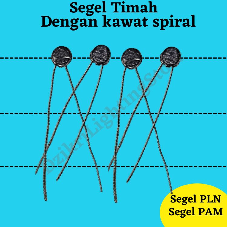 Segel timah PLN PAM segel timah dengan kawat spiral segel PLN segel PAM ...