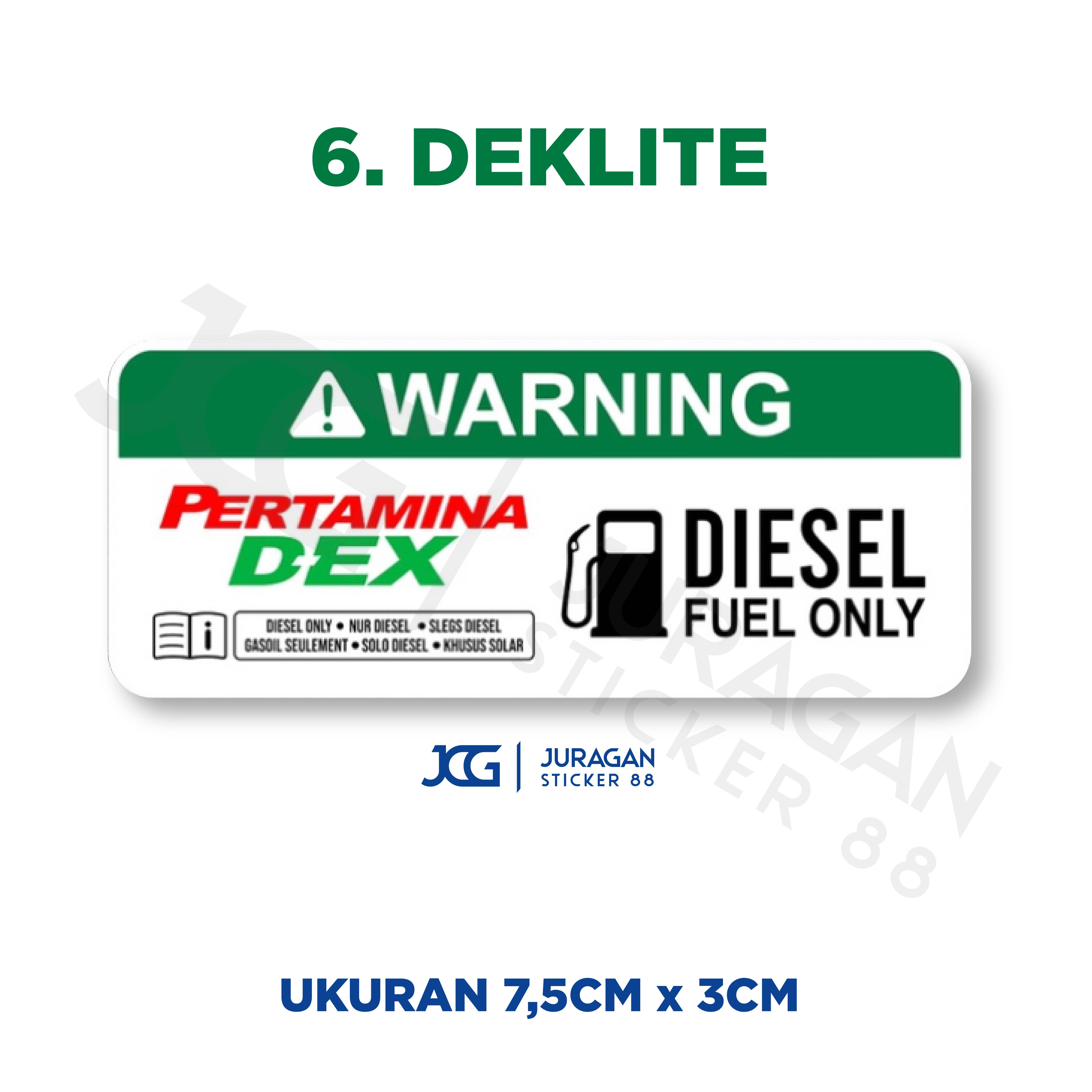 Sticker Printing Unleaded Fuel Only | Lazada Indonesia