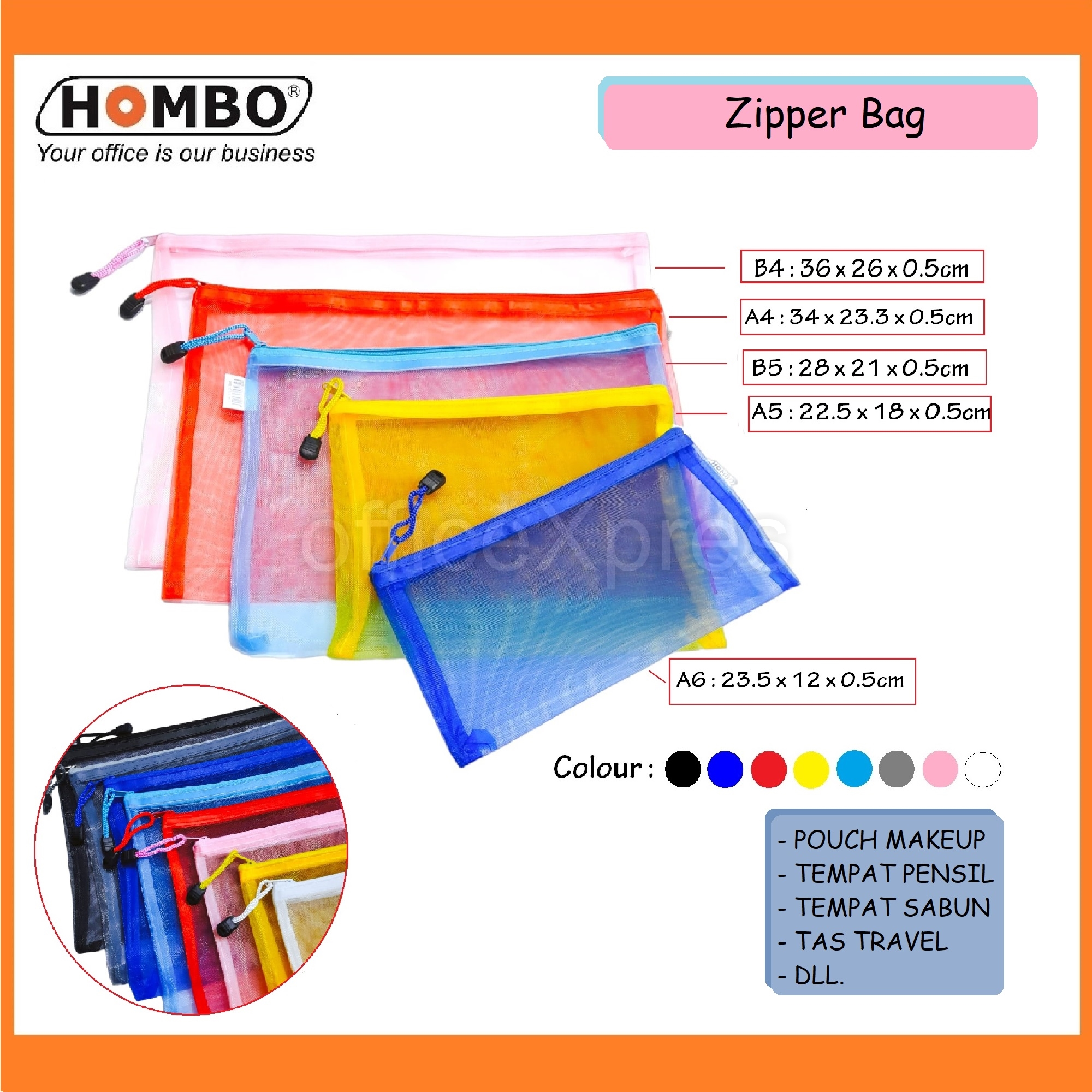 Zipper Bag B4 , A4, A5 , B5 / Map Zipper / Map Resleting / Tas Jaring ... Zipper Bag B4 , A4, A5 , B5 / Map Zipper / Map Resleting / Tas Jaring ...