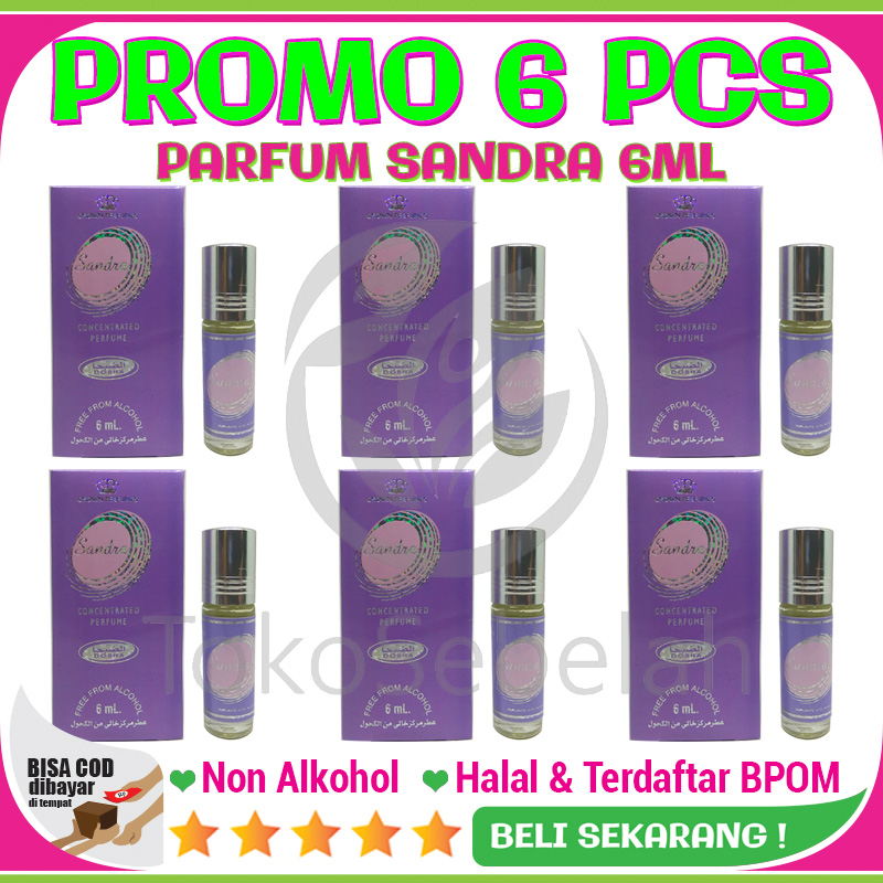 PROMO 6Pcs (1Box) Parfum SANDRA 6ml Dobha BPOM Roll On - SANDRA PARFUM ...