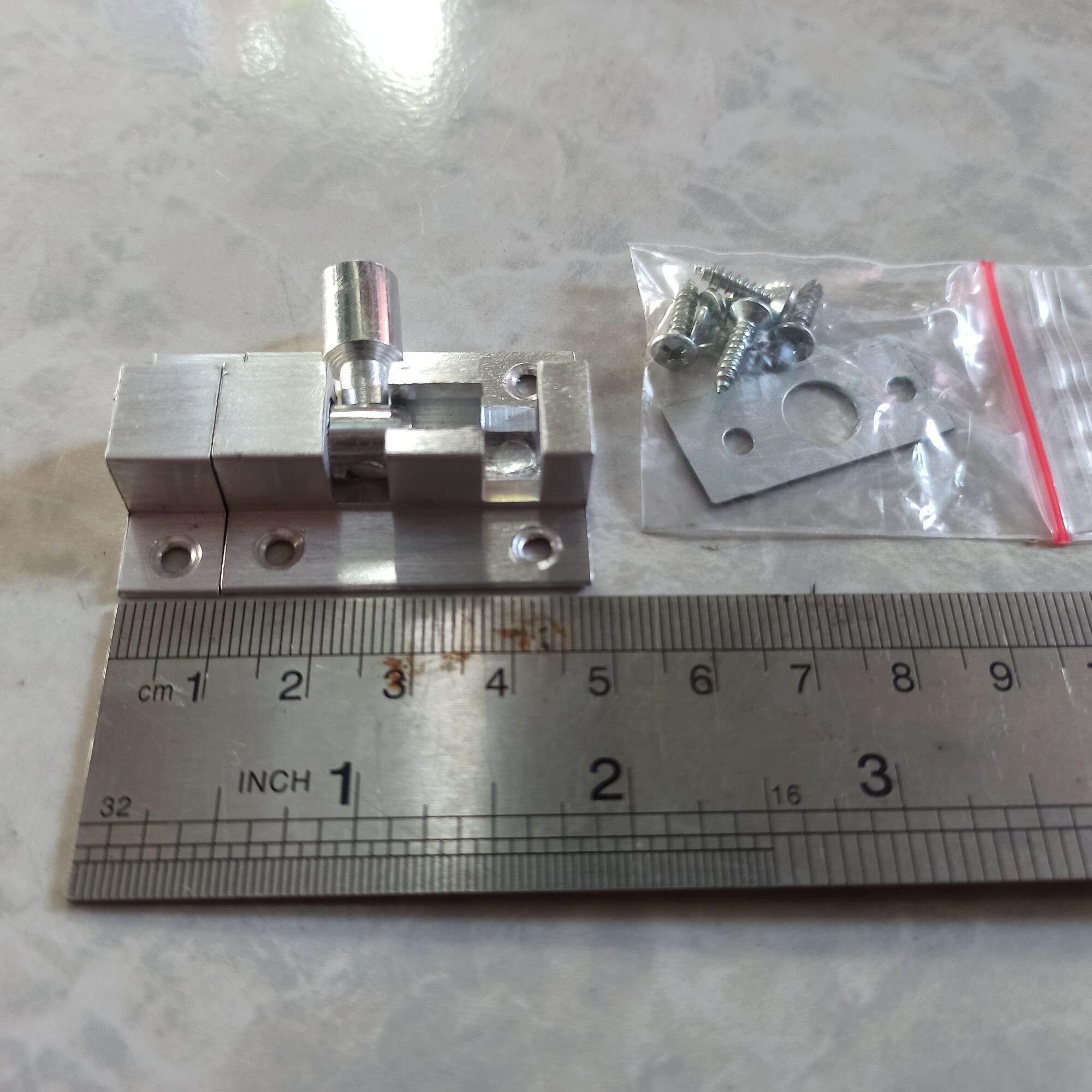 Grendel 1,5" inchi 1½" inch Kecil Alumunium Nium Jendela Kandang Pintu ...