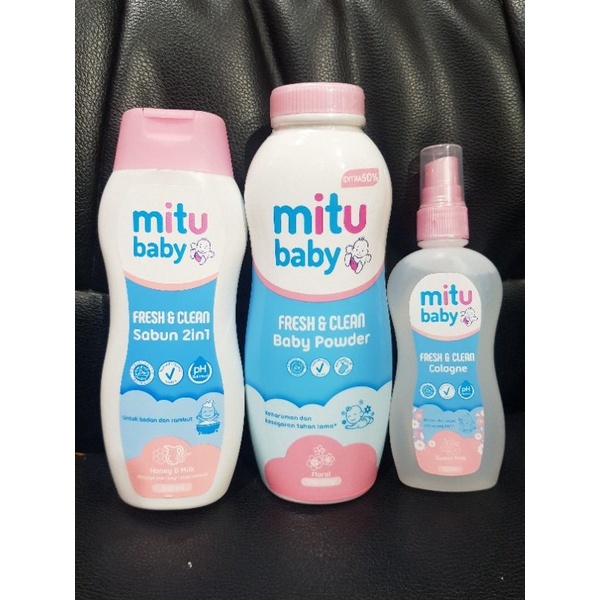 [ MITU ] Paket Lengkap Cologne 100ml + Talk 100gr + Sabun 2 in 1 ...