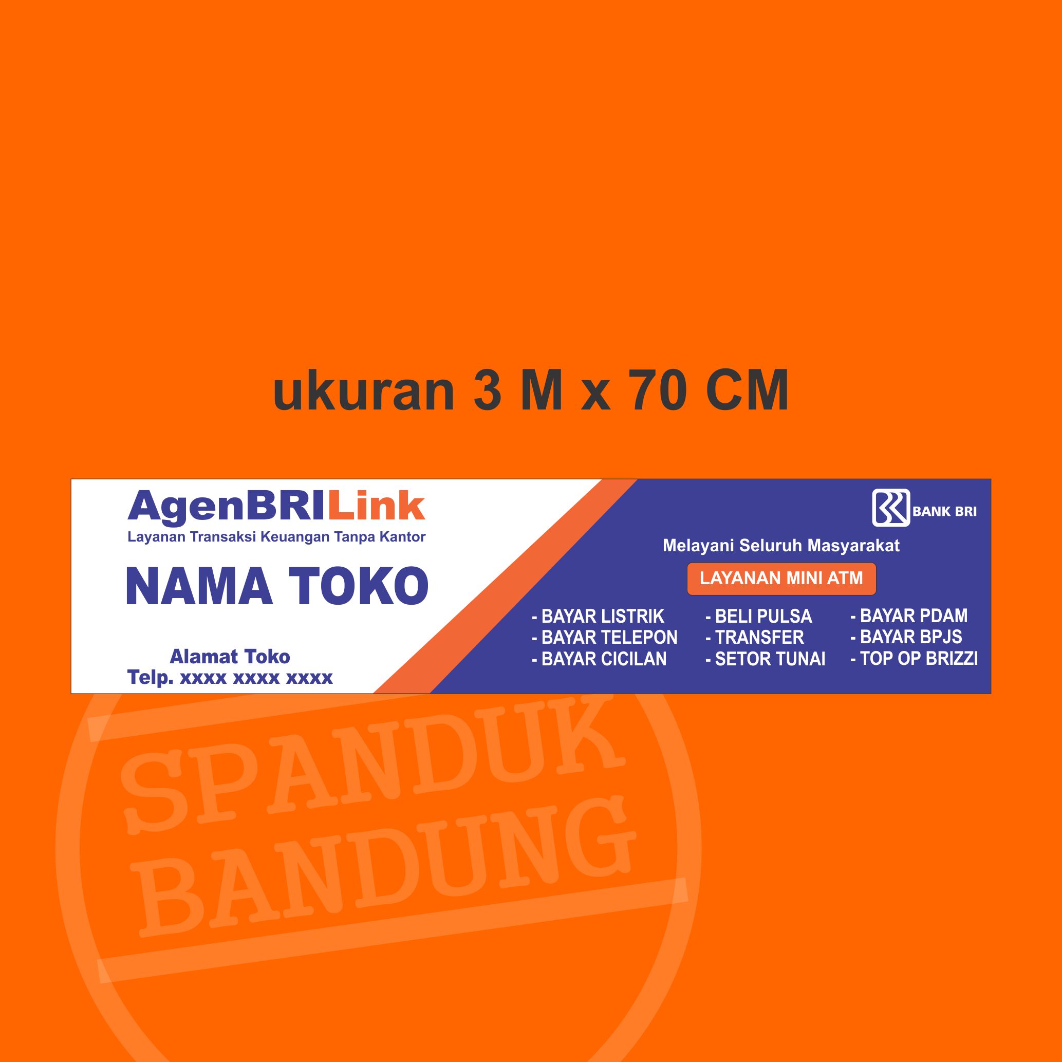 SPANDUK COSTUME BRI LINK, 1 SET SPANDUK KIOS BRI LINK, PLANG PANDUK ...