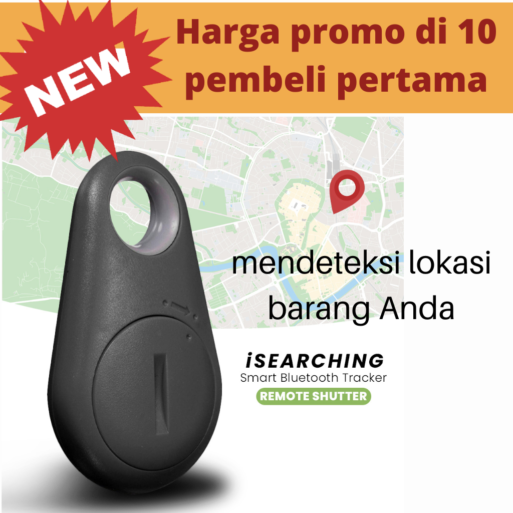Pelacak atau tracker Barang Benda iSearching Smart Bluetooth Tracker ...
