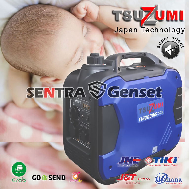 Genset silent 2000 watt Tsuzumi TIG2000iS | Lazada Indonesia