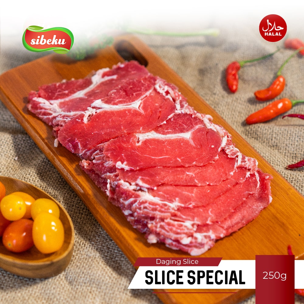 Daging Sapi Beef Slice Special Halal 250 - 500 gram Frozen Food Import ...
