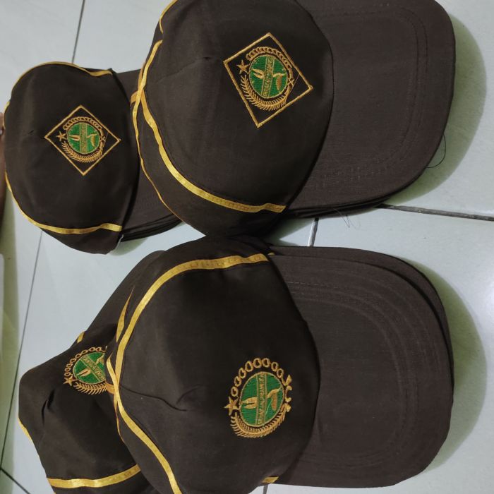 TOPI PRAMUKA SD SIAGA PUTRA PUTRI LIS KUNING/TOPI PRAMUKA SD/TOPI SIAGA ...