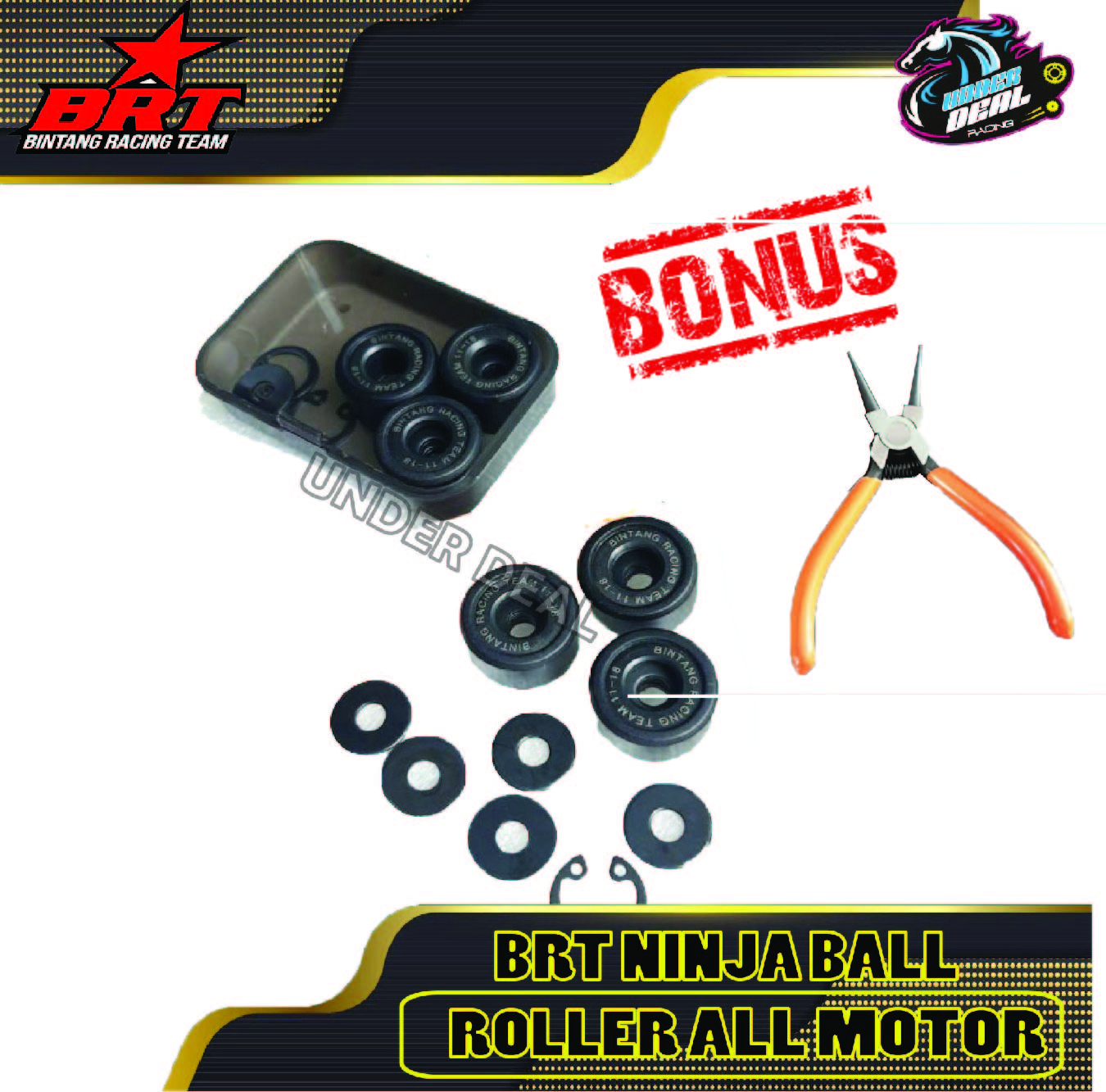 BRT Ninja Ball Roller VARIO 125 150 OLD New Spin Skywave PCX Beat 2020 ...