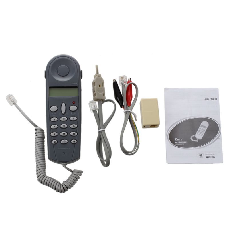 Telephone Phone Lineman Butt Test Tester Tool Cable Set - arranged ...