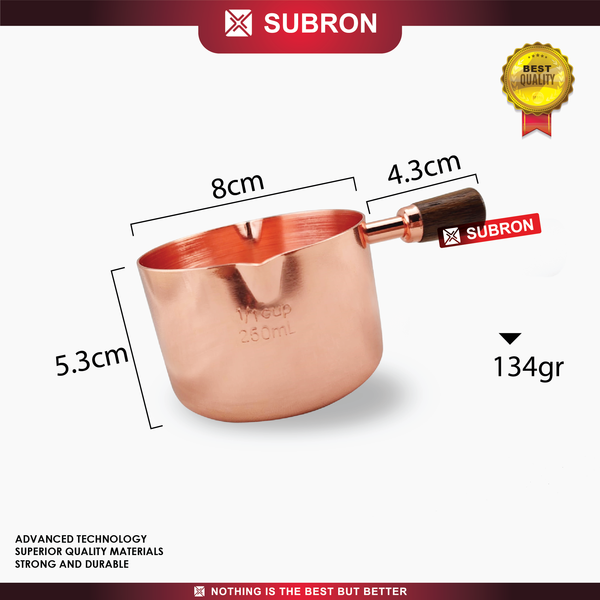 SUBRON SUS304 Sendok Takar Saus Bolognese BBQ Double Mouth Stainless ...