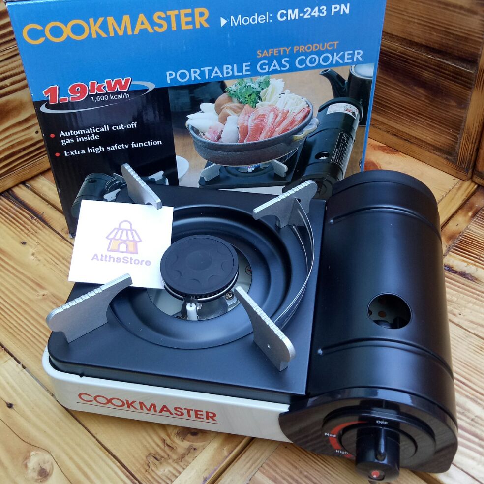 AtthaStore - Cookmaster Kompor Gas Portable CM-243 PN | Lazada Indonesia