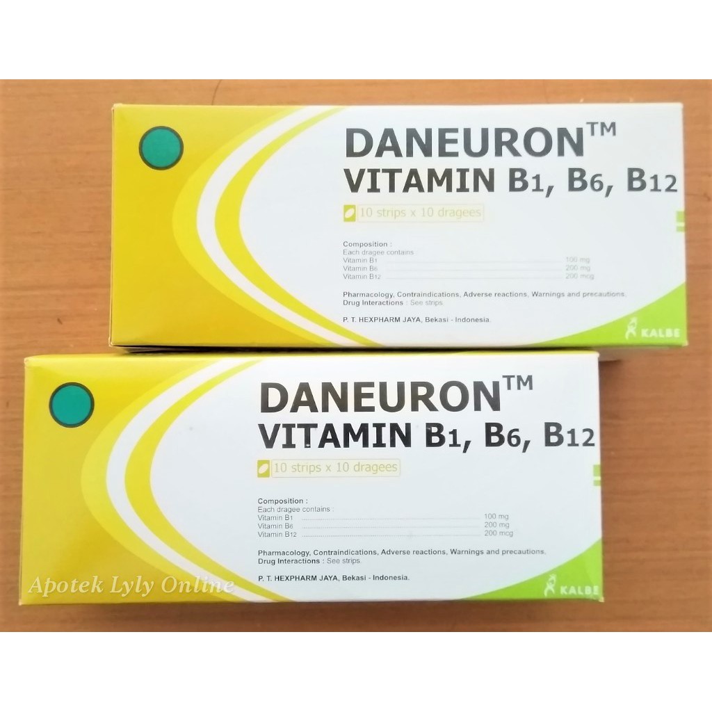 Daneuron Box 10 Strip Vitamin Neurotropik | Lazada Indonesia