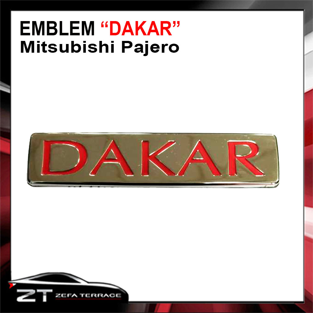 Emblem Logo Dakar Mitsubishi Pajero | Lazada Indonesia