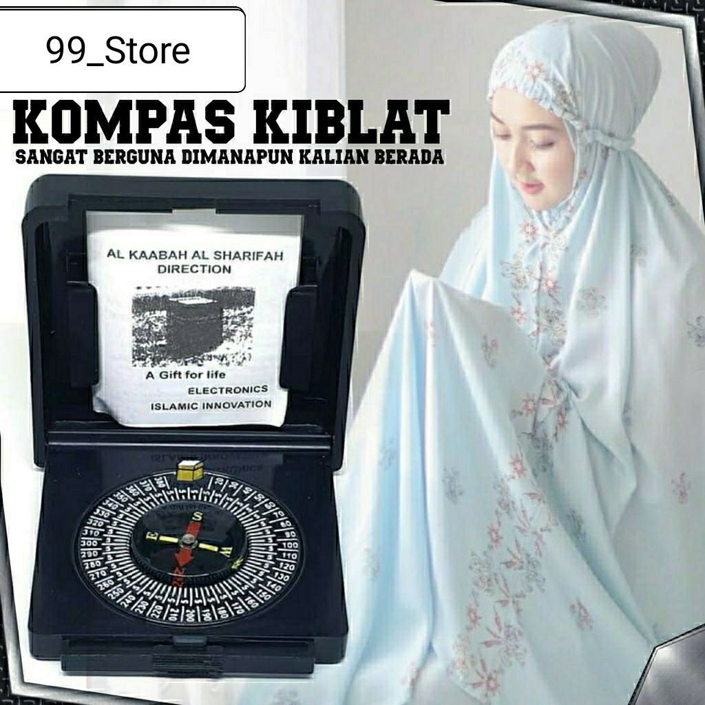 Kompas Kiblat Penunjuk Arah Sholat | Lazada Indonesia