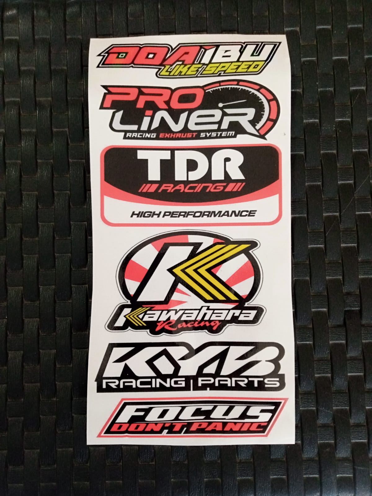 sticker paketan print sticker racing sticker gaya variasi tempelan ...