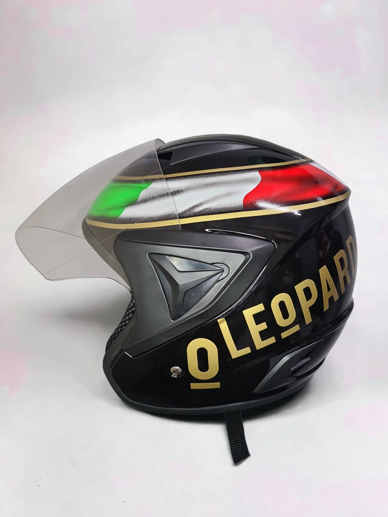 Helm Half Face Cewek/ Cowok Motif Leopard MotoGP SNI JP13 GTZone ...