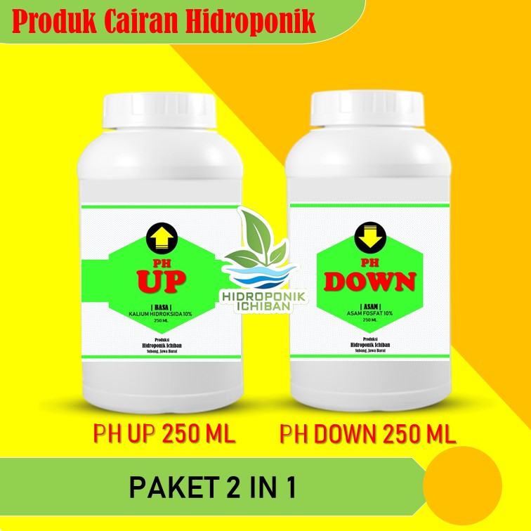 Paket Larutan pH Up dan Down 250 mL Penetral Nutrisi Hidroponik | Lazada Indonesia
