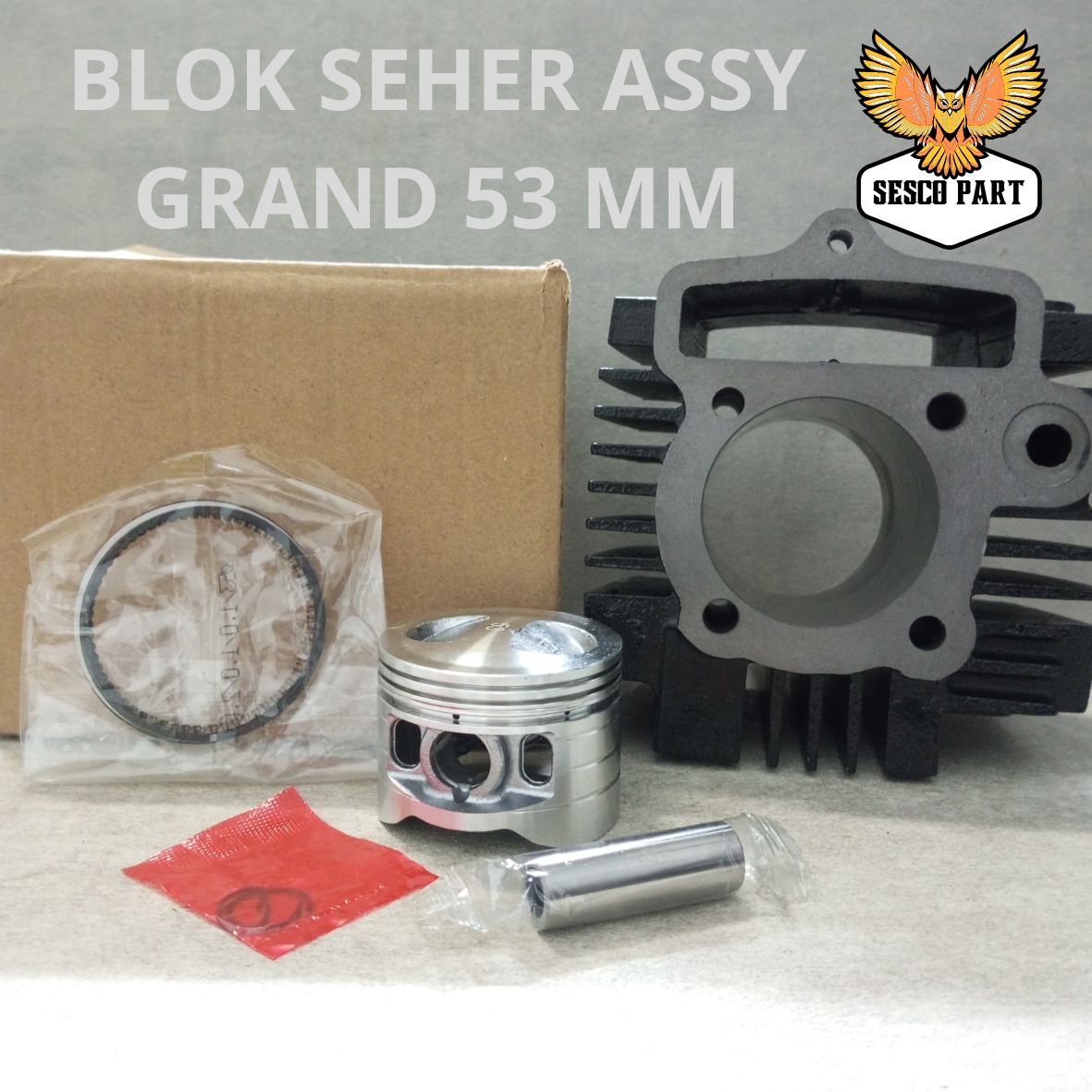 BLOK SEHER ASSY GRAND BORE UP 53 MM CYLINDER BORING SET ASSY KOMPLIT ...