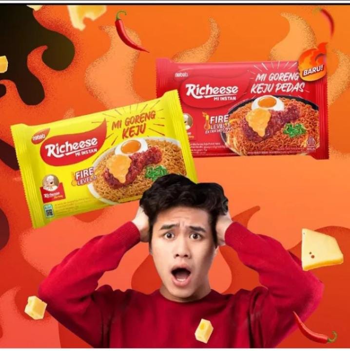 Mie richeese mie goreng viral / mie richeese level 3 | Lazada Indonesia