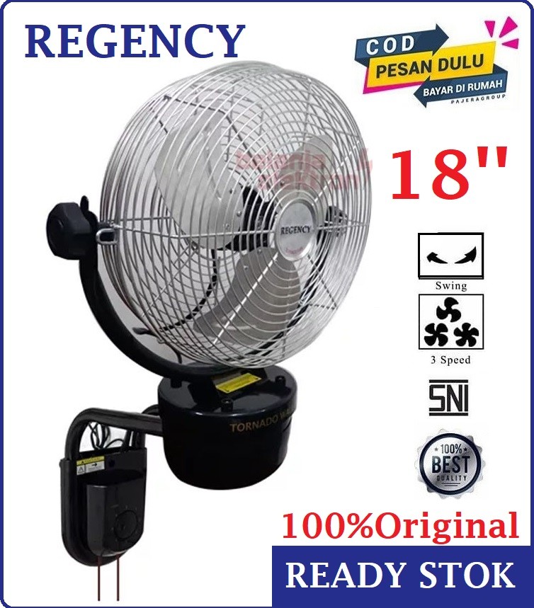 Kipas Angin Dinding Regency Wall Fan Tornado 18in ZTW18 Original ...