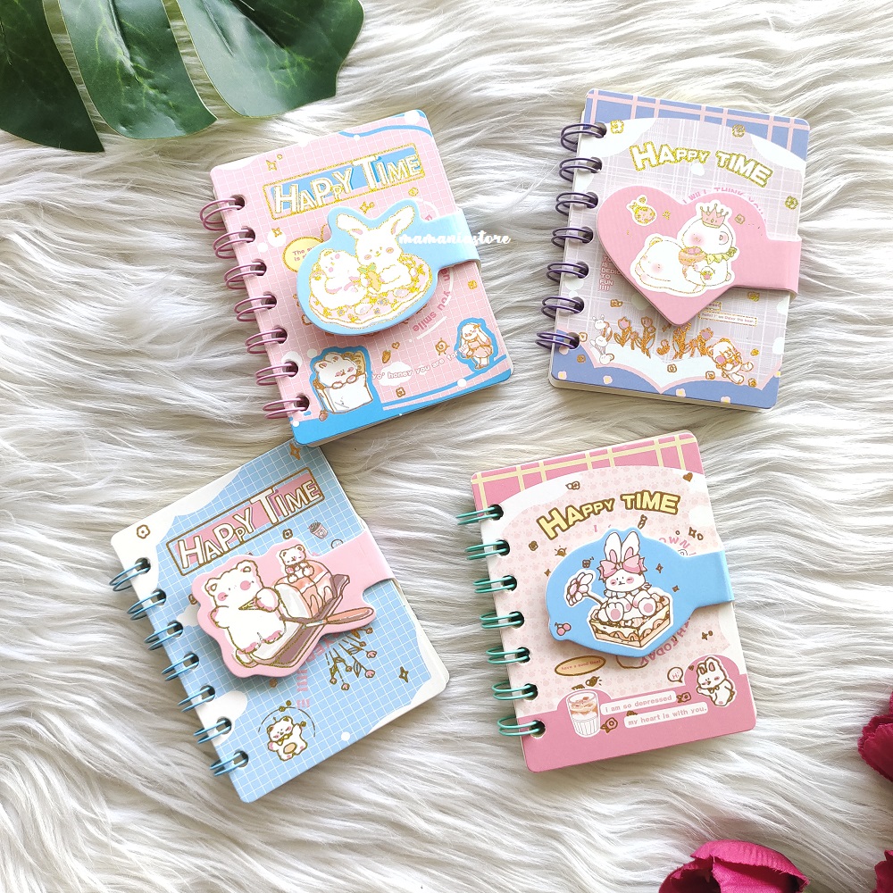 Memo Diary Note Book Ring Memo Karakter Diary Note Book Cute Buku ...