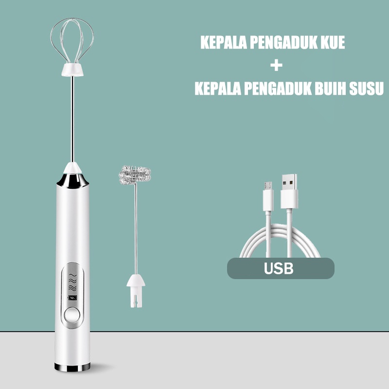 Alat Kocok Telur Elektrik Pengaduk Kopi Elektrik Cappuccino Maker Mini