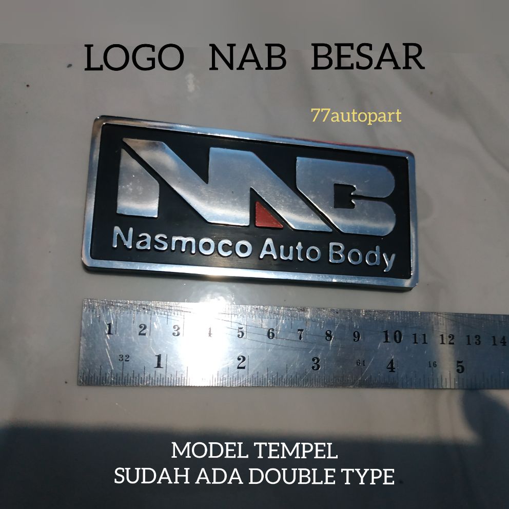 Emblem logo NAB nasmoco auto body ukuran besar | Lazada Indonesia