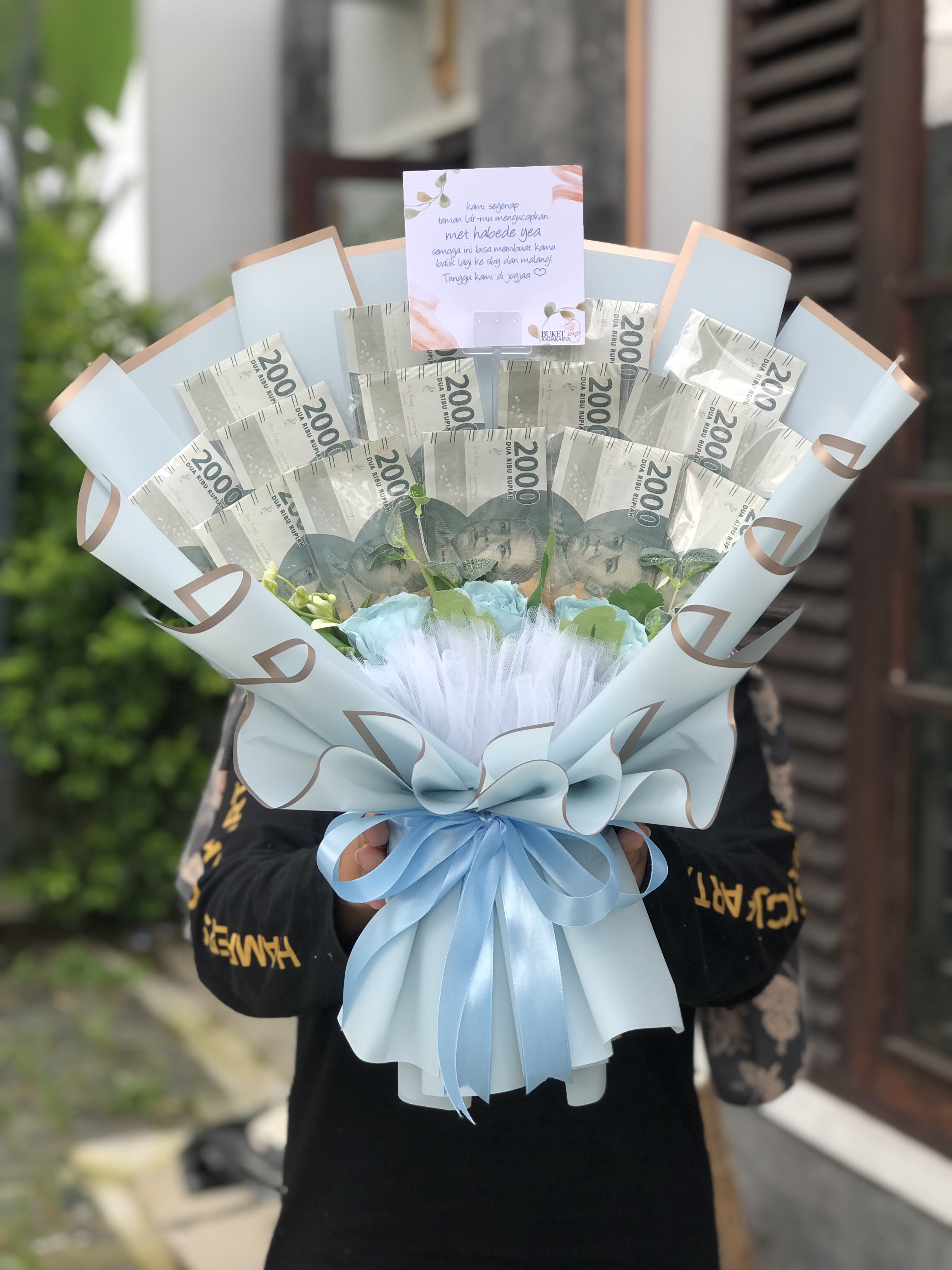 Buket Isi 15 Lembar Untuk Uang 2 Ribu Hampers Buket Kosong Isi 15