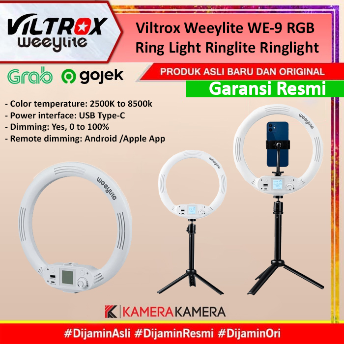 Viltrox Weeylite WE-9 RGB Ring Light Ringlite Ringlight | Lazada Indonesia