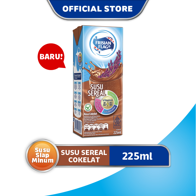 Frisian Flag Susu UHT Sereal Cokelat 225ml - Susu Siap Minum | Lazada Indonesia