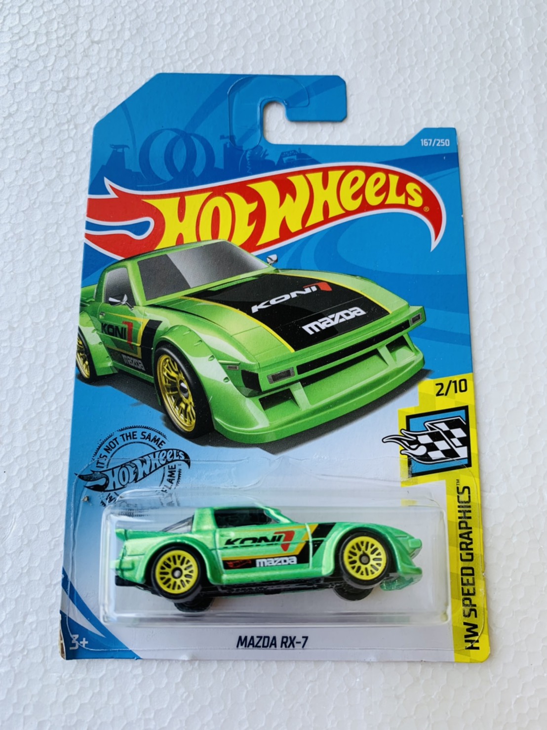HOTWHEELS HOT WHEELS MAZDA RX-7 HIJAU KONI HW SPEED GRAPHICS SKALA 1 : ...