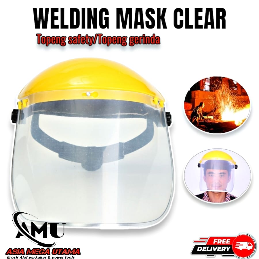 Kedok Gerinda / Topeng Las gurinda Fast Track Safety Face shield ~AMU ...