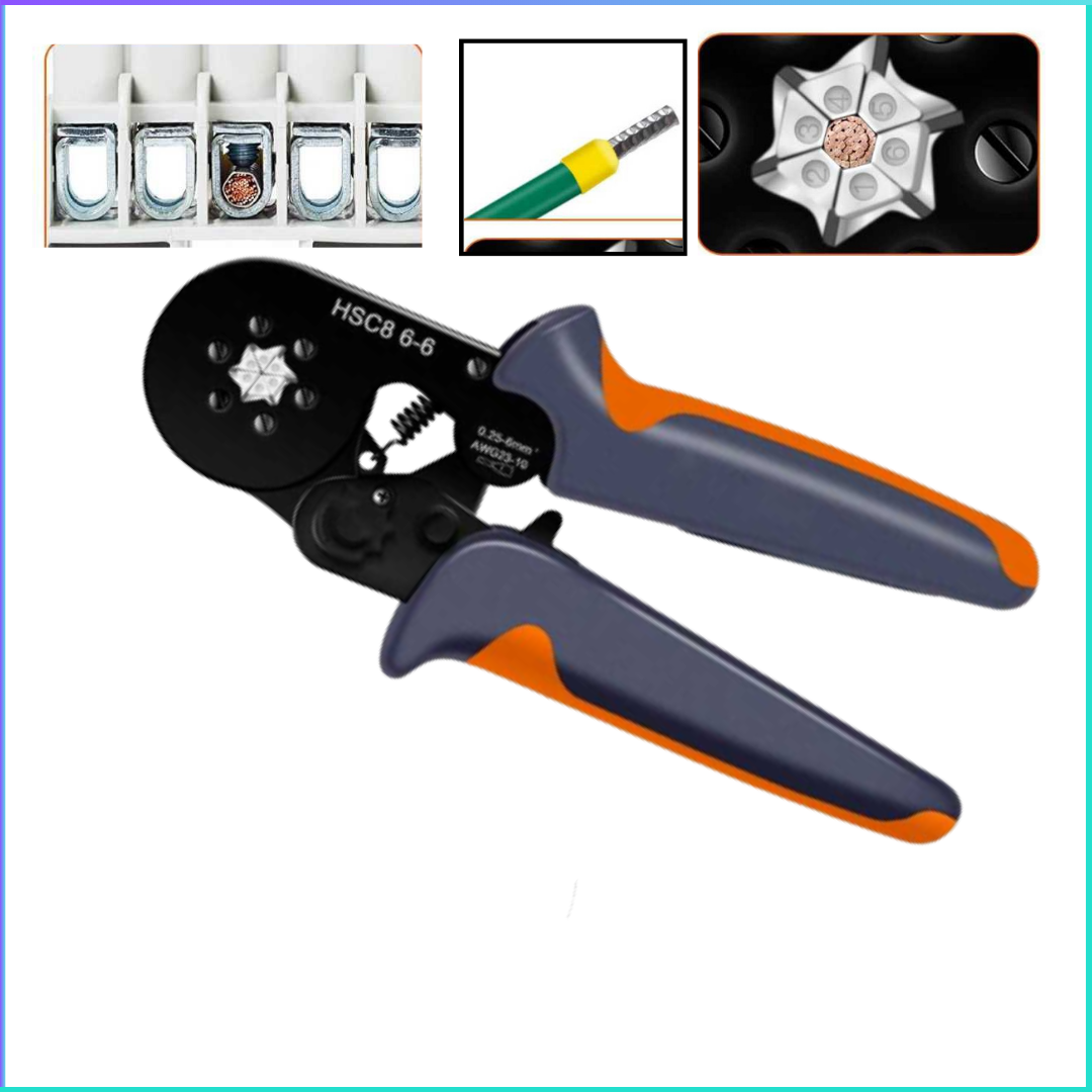 COD CEPAT WOZOBUY HSC8 Wire Ferrule Crimp Tool Self Adjusting Crimping ...