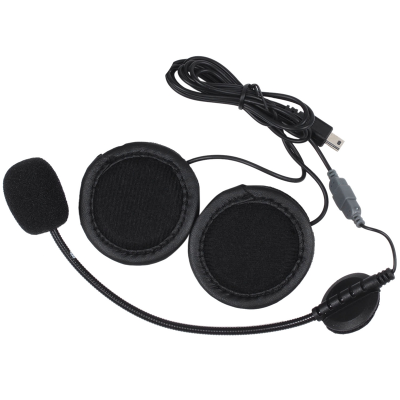 VNETPHONE Motorcycle Mini Usb Jack Microphone Speaker Headphones And ...