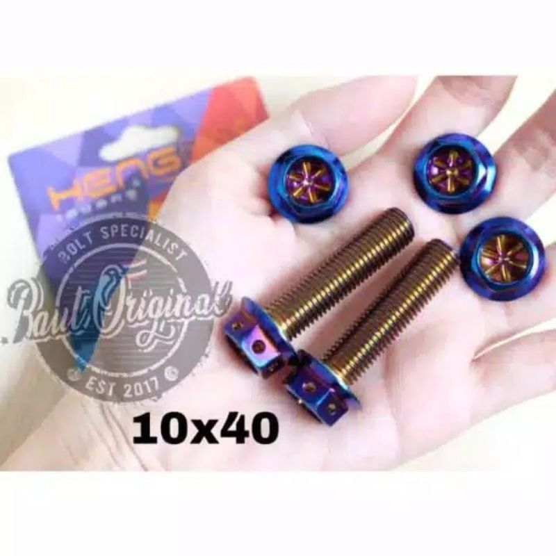 Baut probolt 10x40 blue drat 14 panjang 4cm original heng | Lazada ...