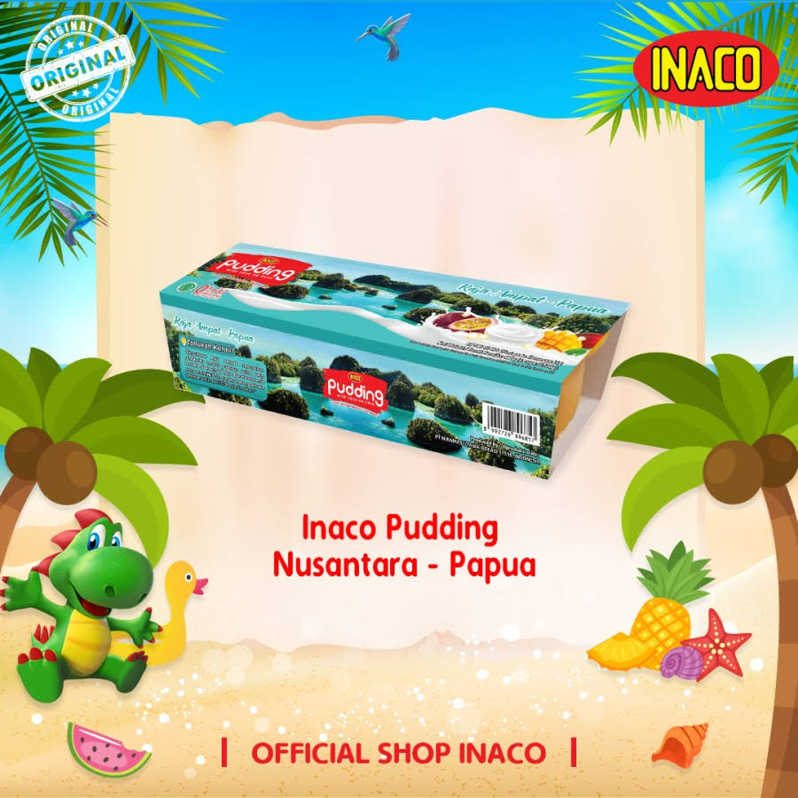 Inaco pudding Nusantara cemilan enak dan murah 1 pak isi 3 cup dgn rasa ...