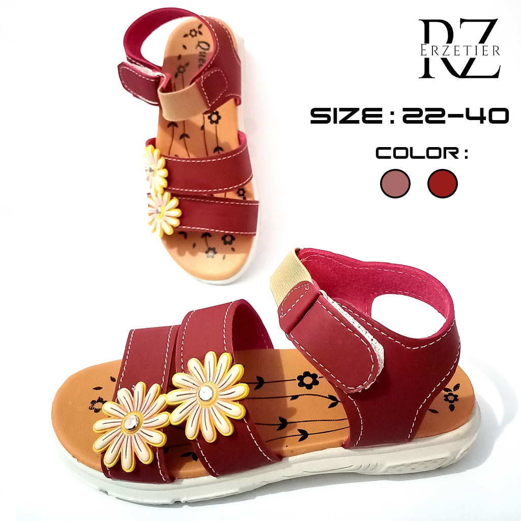 Sandal Balita Anak Remaja Dewasa Perempuan Model Bunga Tahun 2024 RZSK3 ...