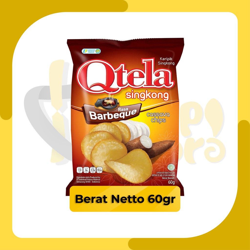 QTELA - (1 PCS) QTELA 30gr Snack Keripik Singkong, Tempe, Ubi, Original ...
