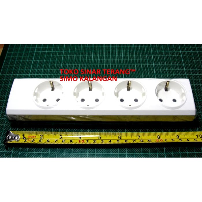 AGA OB Stop Kontak Arde BROCO 4 LUBANG 16A 250V SNI 15340 I Colokan ...