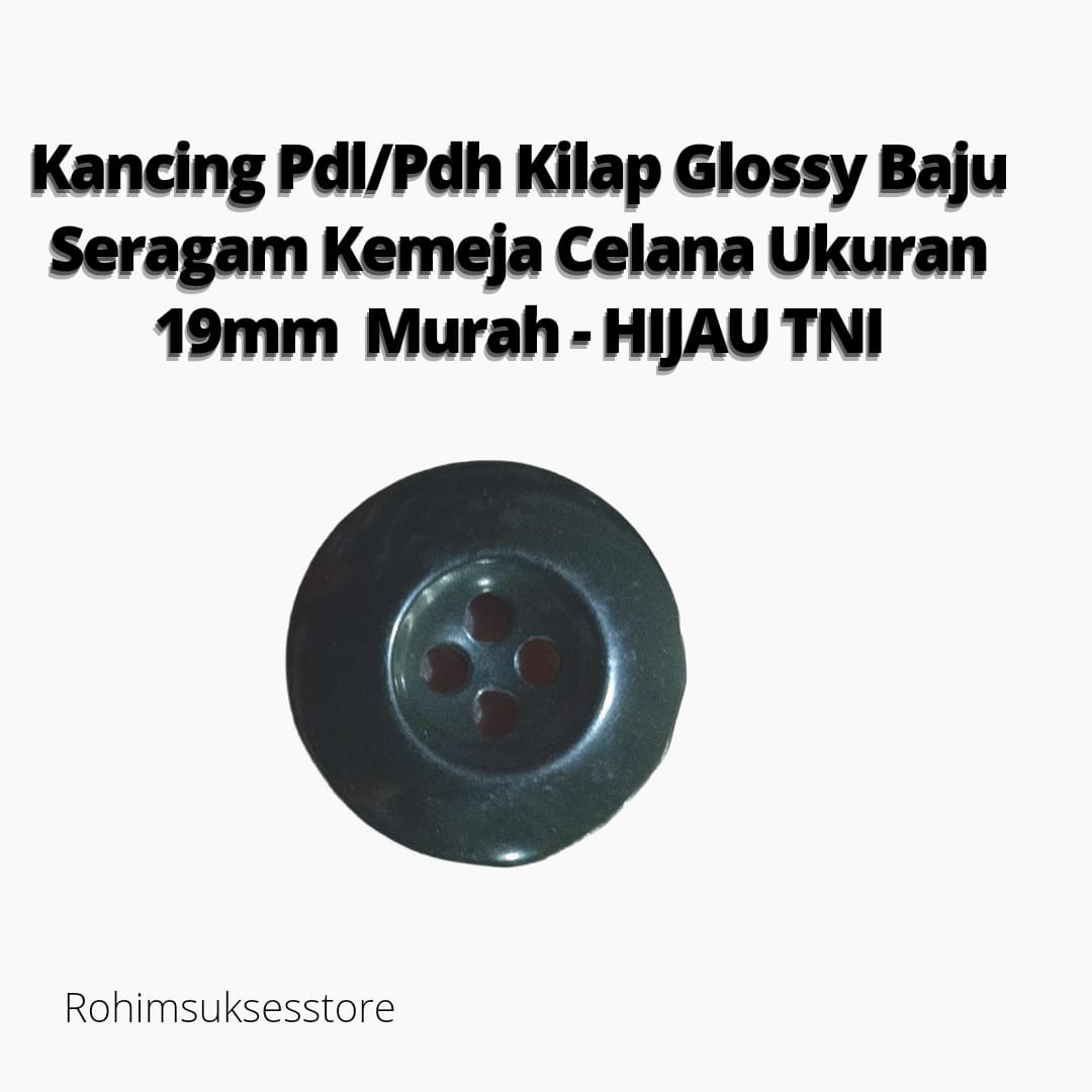 Kancing Pdl/Pdh Kilap Glossy Baju Seragam Kemeja Celana Ukuran 19mm ...