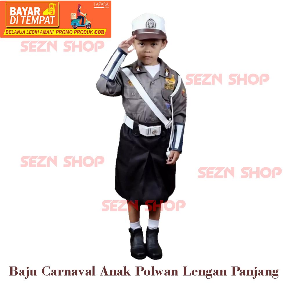 Sezn Shop Baju Anak Model Polwan Lengan Panjang /Baju Anak/ Baju Polisi ...