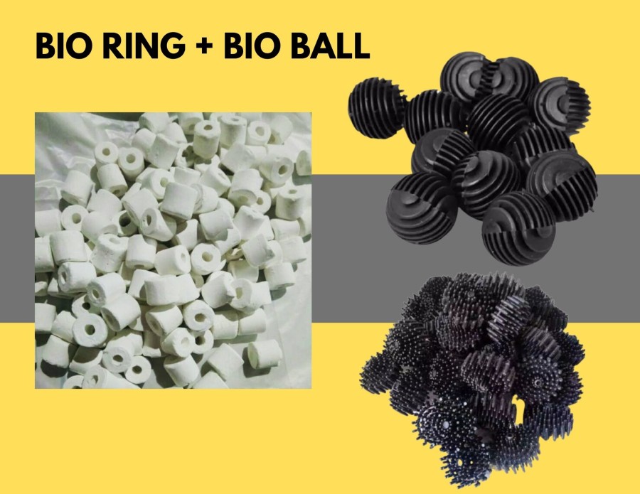 PAKET BIOBALL DAN BIO RING UNTUK FILTER AQUARIUM/AQUASCAPE | Lazada ...